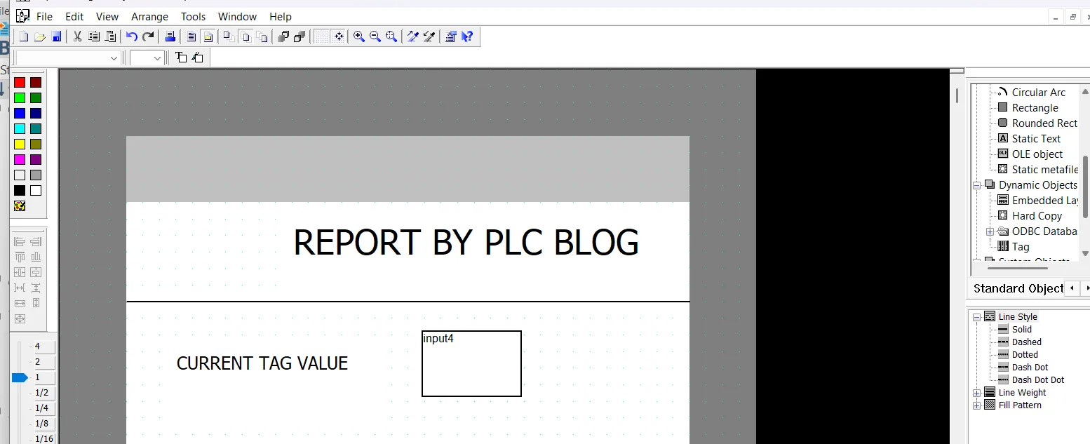 Siemens WinCC SCADA Report Print Job in Report Designer